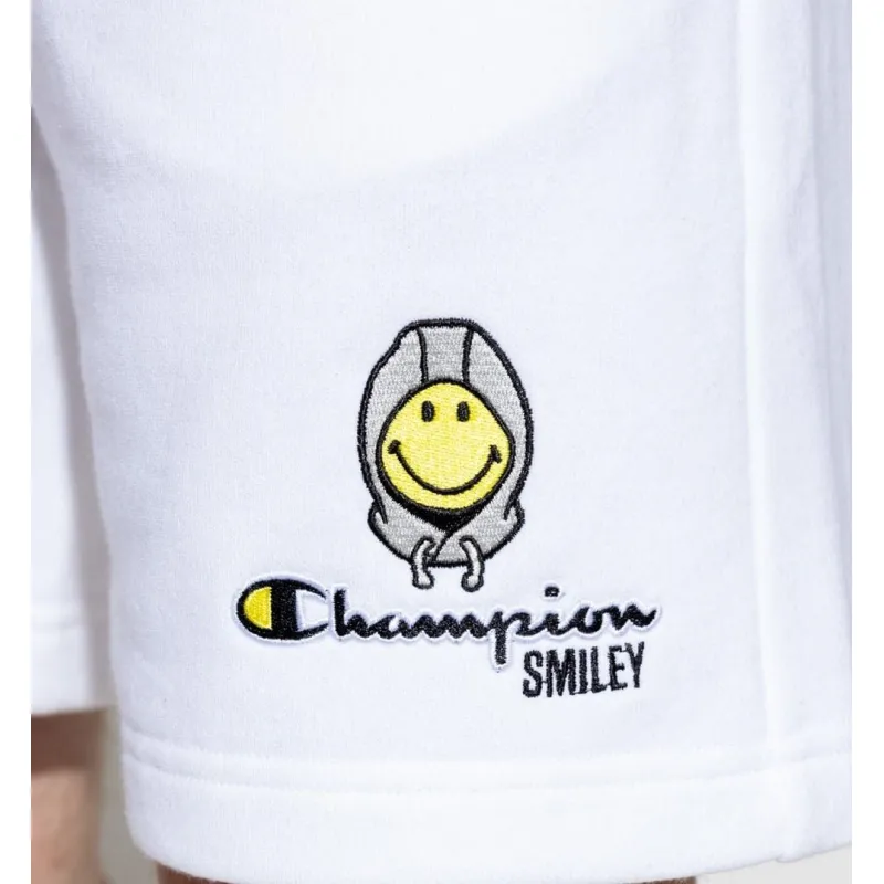 Bermudas Champion en blanco Coleccion Smiley