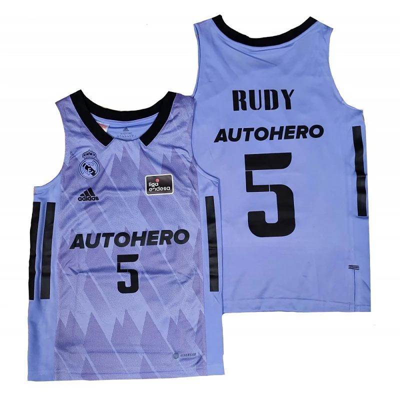Camiseta Real Madrid Baloncesto Rudy Junior ⭐ Adidas Niños