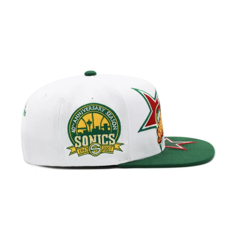 Gorra plana Seattle Supersonics ️ Mitchell and Ness Snapback NBA