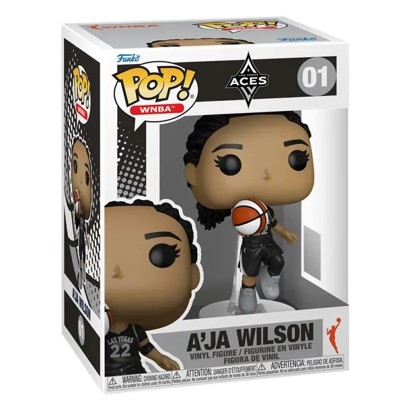 Funko Pop A´Ja Wilson WNBA 01 con los Aces de Las Vegas